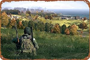 Amazon.com: VBSKUHSAD Soldier Video Game Dayz Tin Signs Poster Vintage ...
