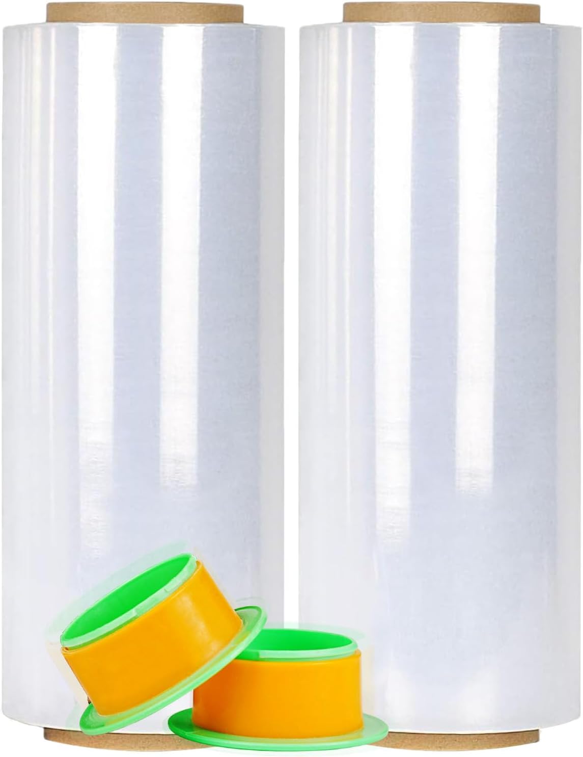 Amazon.com: Plastic Wrap Stretch Film Roll, 1000ft 60 Gauge 500% ...