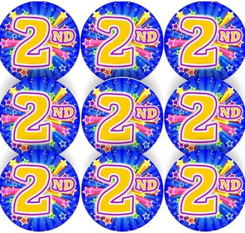 144 2nd Place Sports Day Star Stickers - School themed teacher reward ...