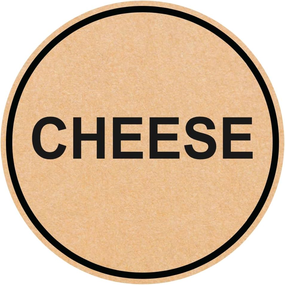 Amazon.com : 1 inch 500 PCS Cheese Stickers Food Rotation Removable ...
