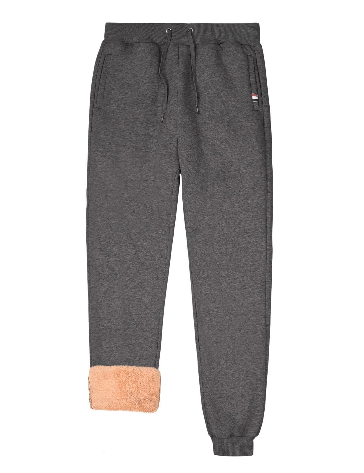 Amazon.com: HEEKPEK Men's Winter Fleece Pants Sherpa Lined Jogging ...