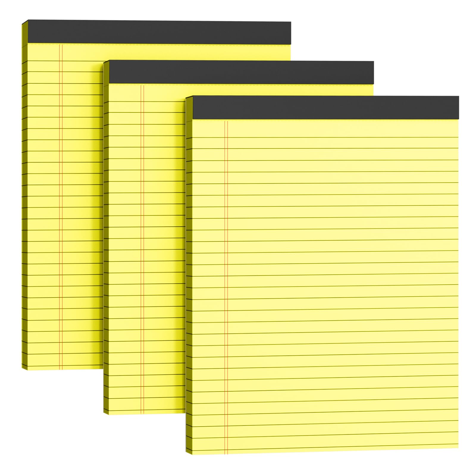 MSKKSM Legal Pads 8.5 x 11, 3 Pack Yellow Note Pads 8.5 x 11 Writing ...