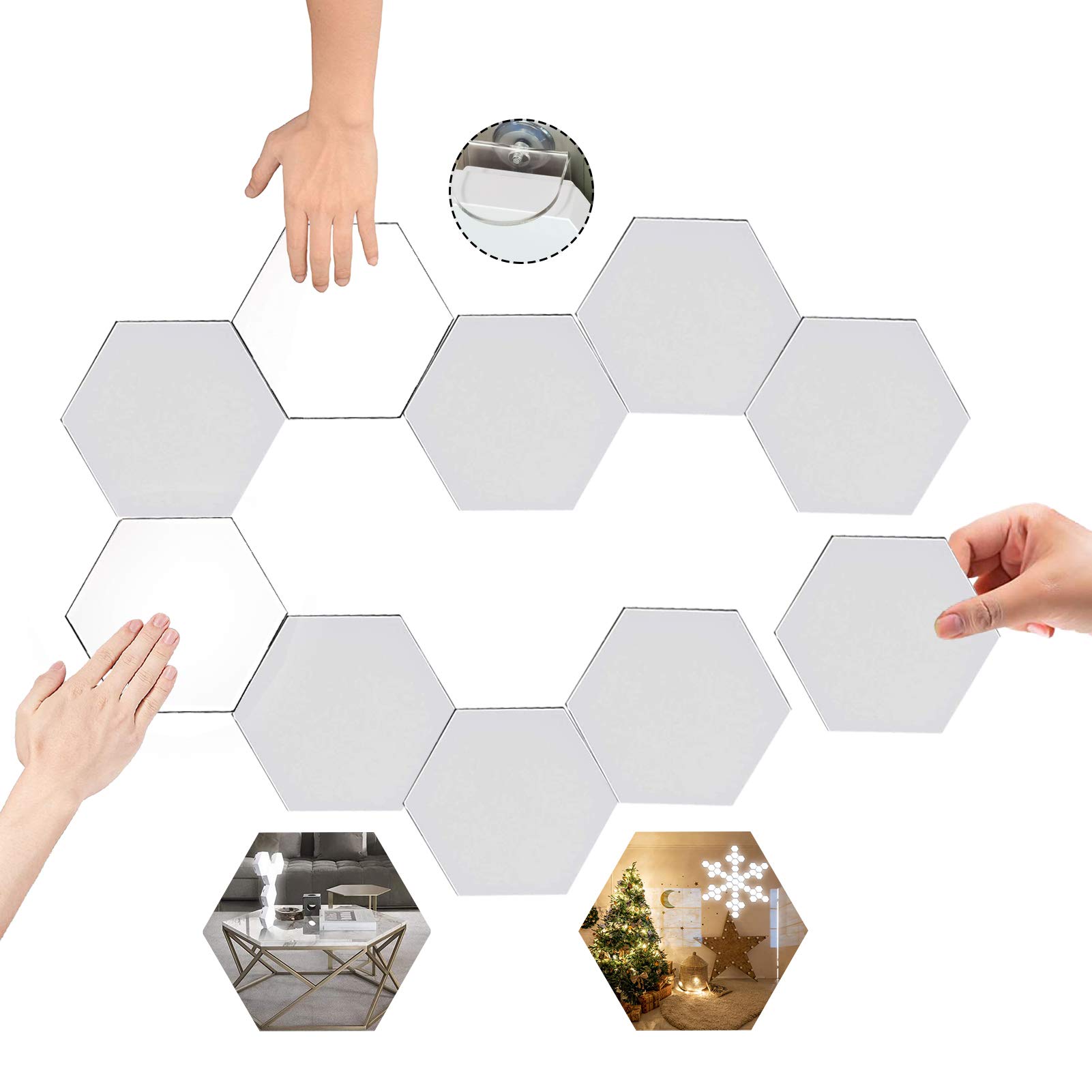 Buy Hexagon LED Lights, Smart LED Wall Light Panels Touch Control DIY ...