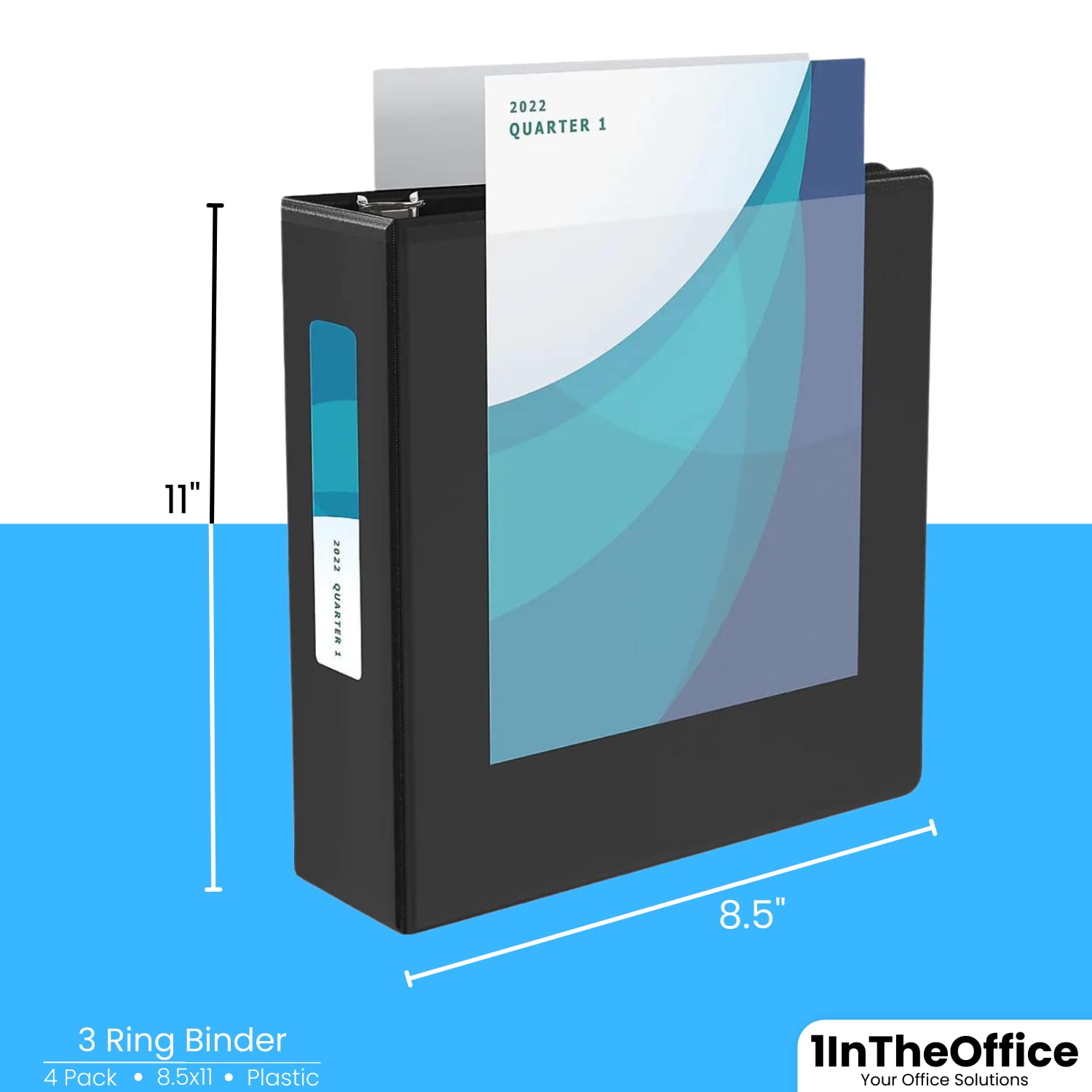 Snapklik.com : 3 Ring Binders, 1.5 Inch Binders 3 Ring, D Ring Binder ...