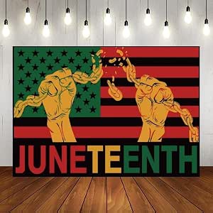 Black Pride Juneteenth Background Birthday Decoration February Festival ...