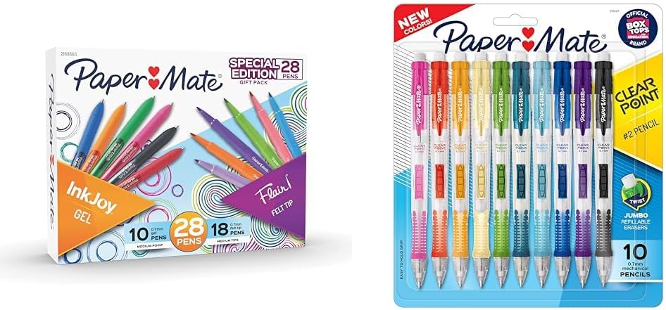 Amazon.com: Paper Mate Pens Variety Pack, InkJoy Retractable Gel Pens ...