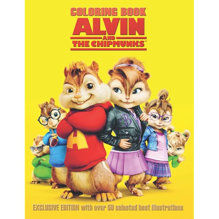 Buy Alvin and the Chipmunks - COLORING BOOK - EXCLUSIVE EDITION with ...