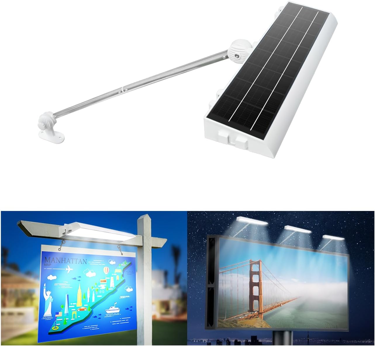 Amazon.com: KARLIOBE Solar Sign Lights Outdoor 232 LEDs Super Bright ...