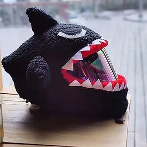 Amazon.com: ALLFRA Cute Furry Helmet Cover, Motorcycle Headgear for ...