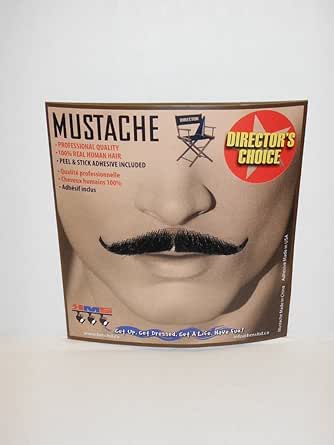 Amazon.com: Deluxe Black Magician Moustache : Clothing, Shoes & Jewelry