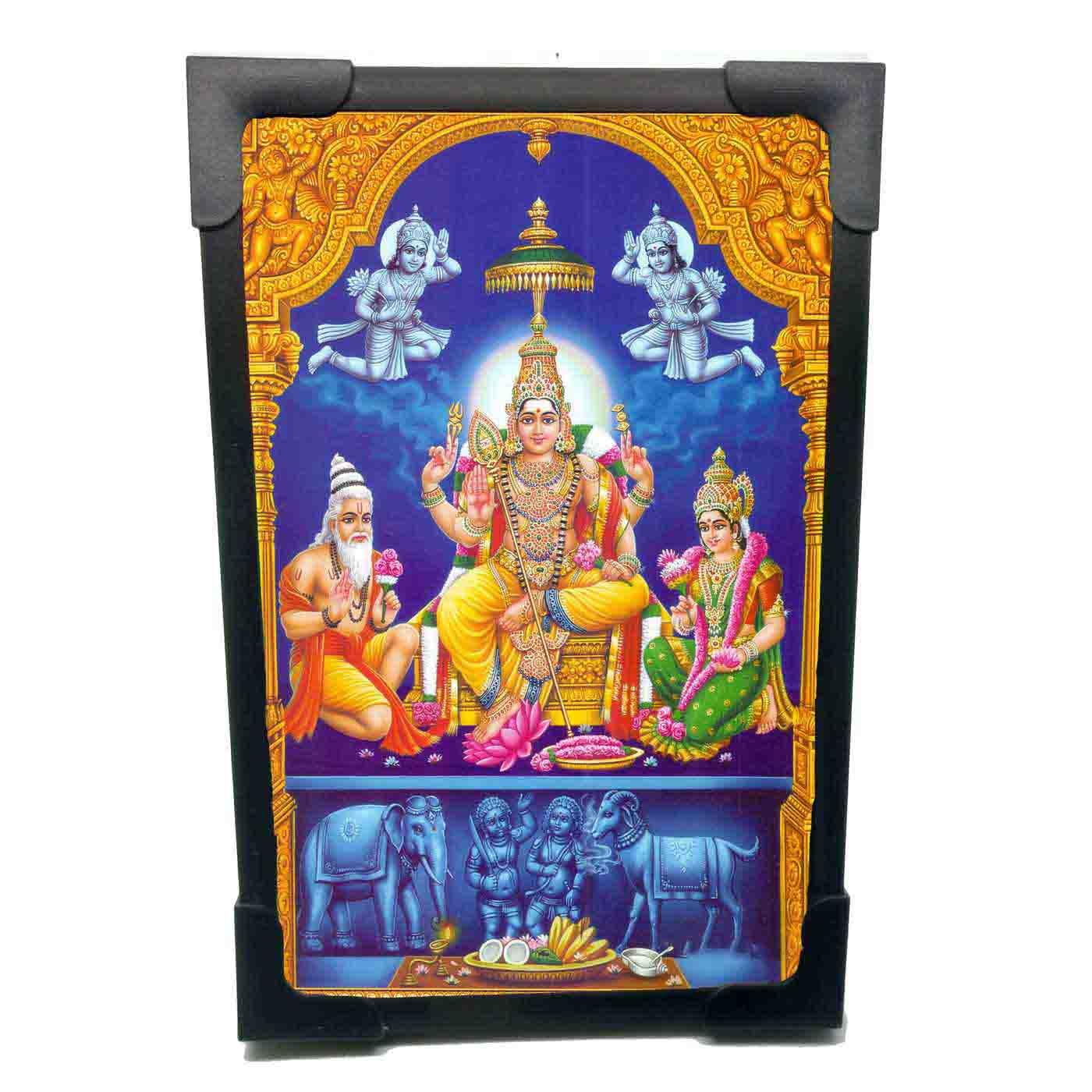 MARUTHAPPAR Thiruparankundram Murugan photo frame | Murugan photo frame ...