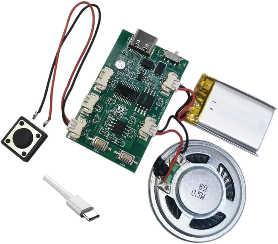 Amazon.com: Sound Module, JRGKJCP 16MB Push Button, Magnetron,Light ...