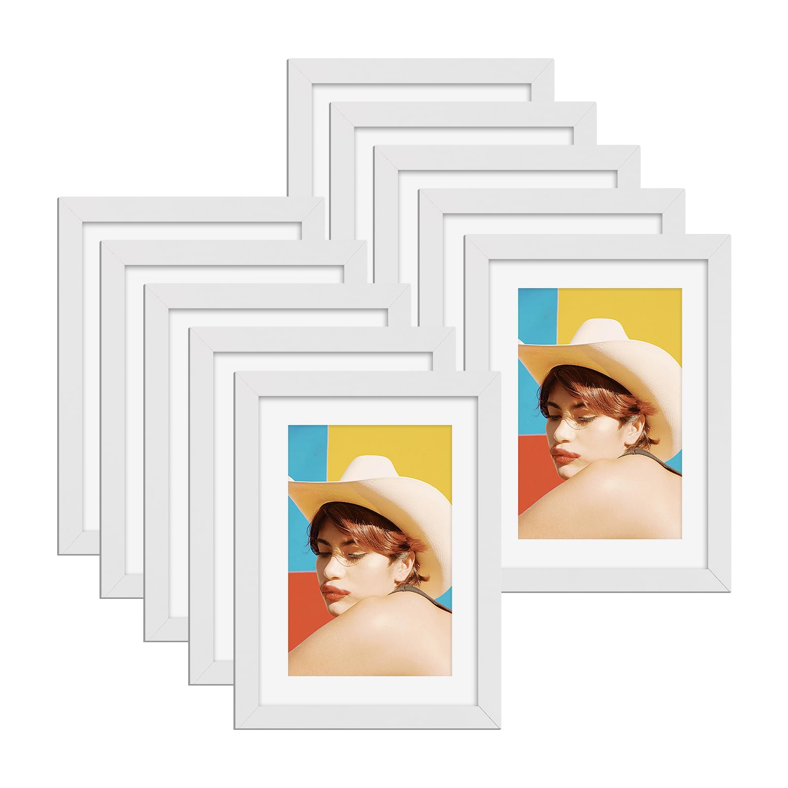 Snapklik.com : HappyHapi 5x7 Picture Frames, 10 Pack Photo Frames ...