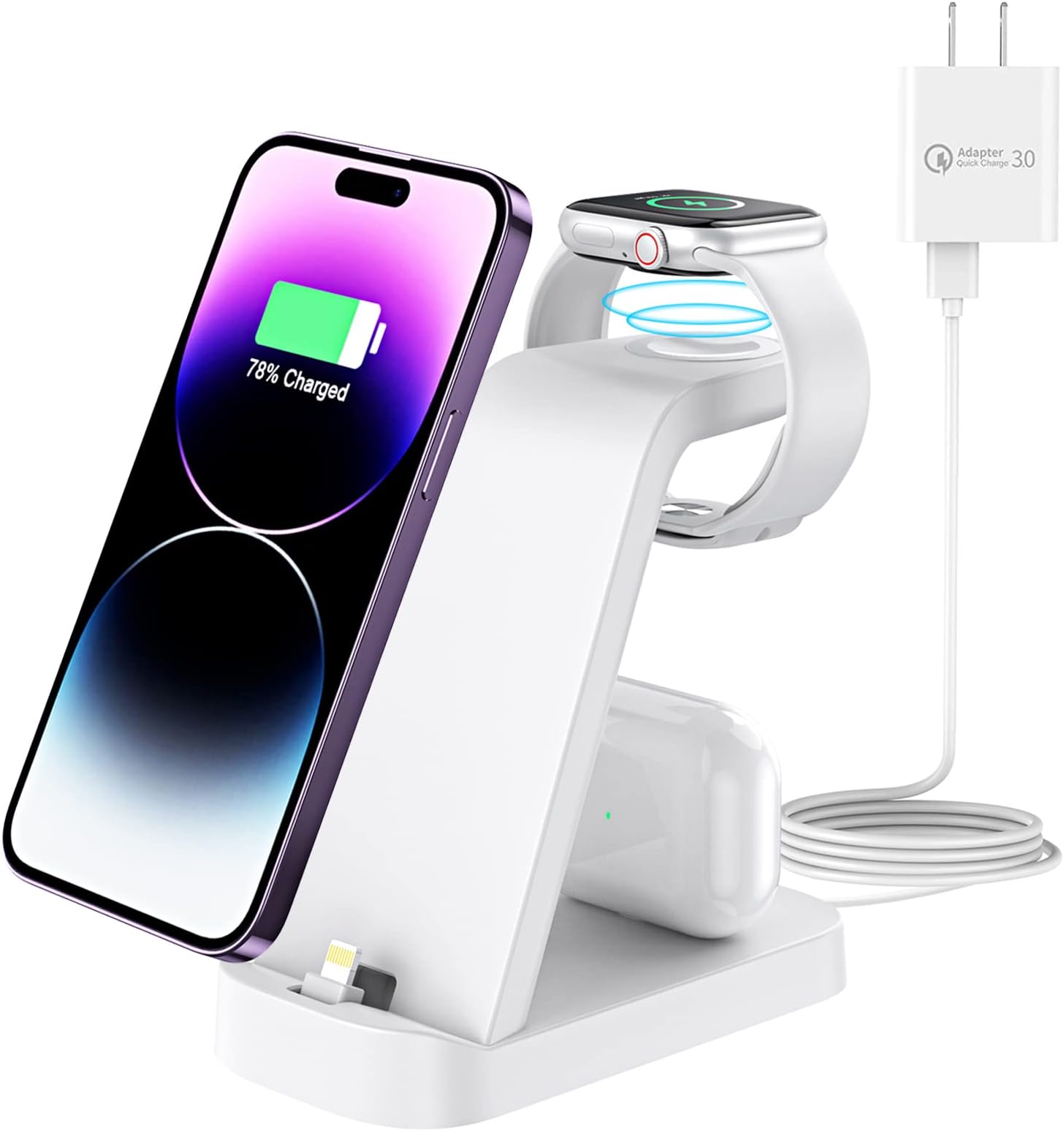 Amazon.com: iPhone 7 Charger Dock Station, Yeworth Lightning Charger ...