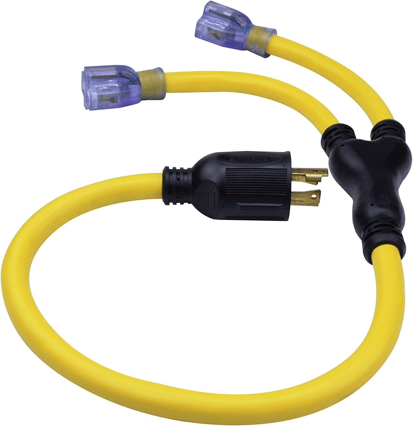 Amazon.com: Conntek YL1430520S 30 4 Prong to 15/20 Amp Generator Y ...