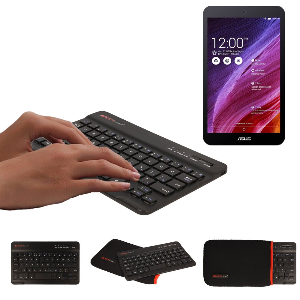 TECHGEAR [Active Strike (S) Slim Bluetooth Wireless UK Qwerty Keyboard ...