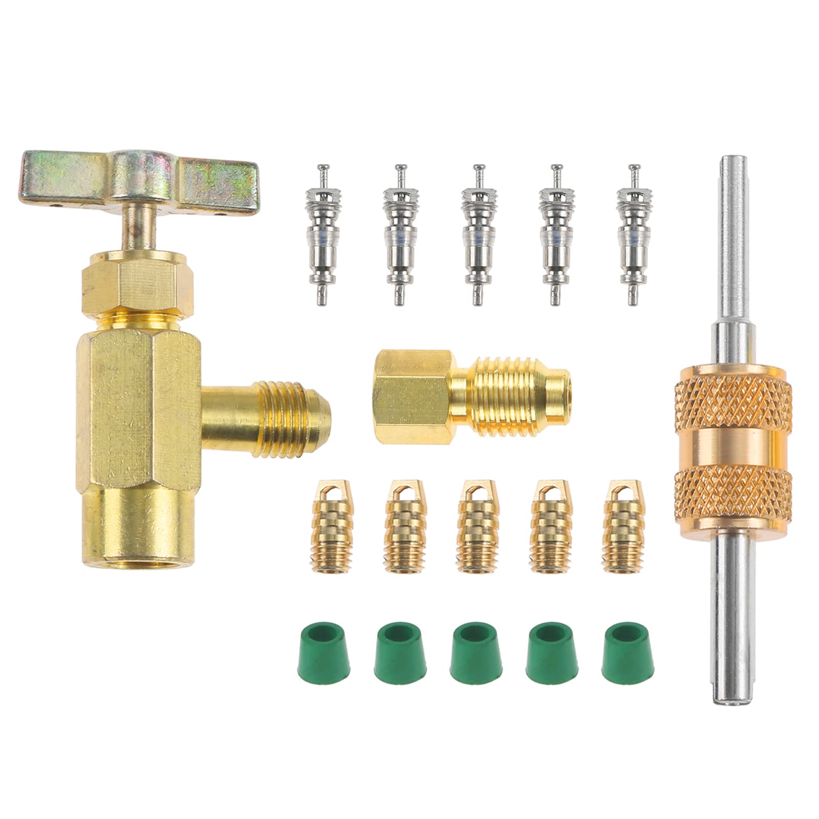 Snapklik.com : SURIEEN 7/16 Female To 1/4 Male Brass Self-Sealing Can ...