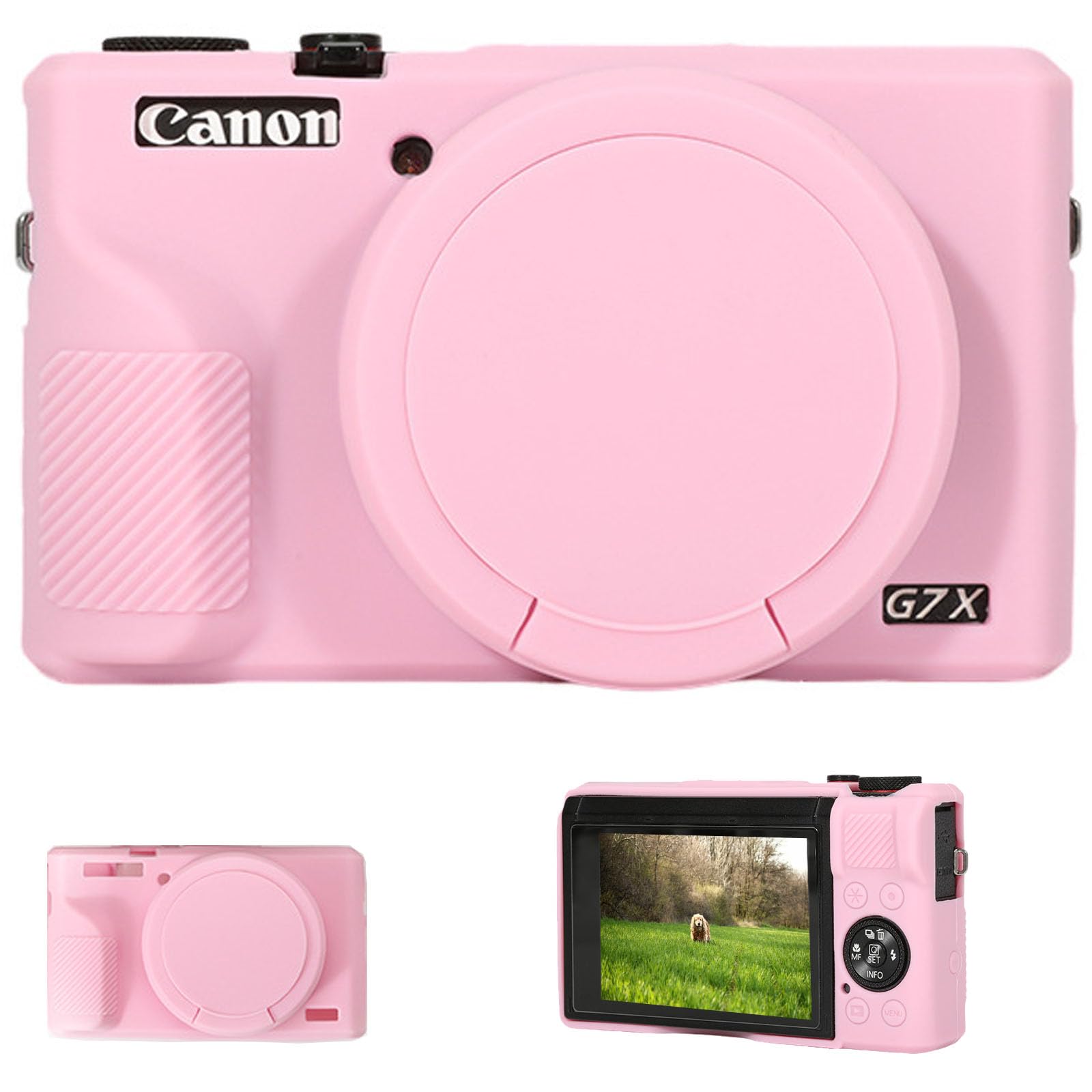 Amazon.com : PCTC G7XIII Silicone Case, Soft Silicone Case for Canon ...