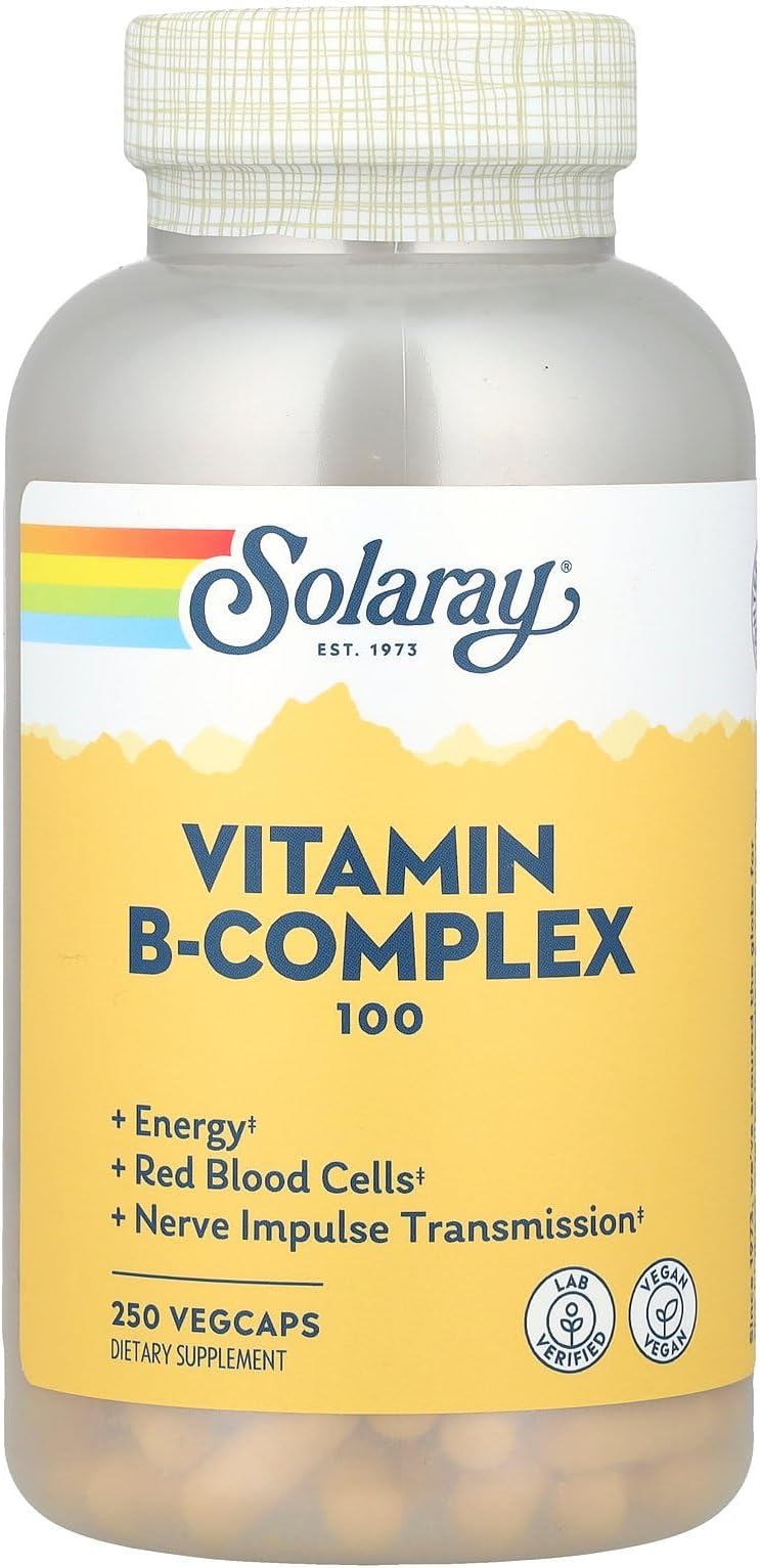 Amazon.com: Solaray B Complex Supplement, 100mg, 250 Count : Health ...