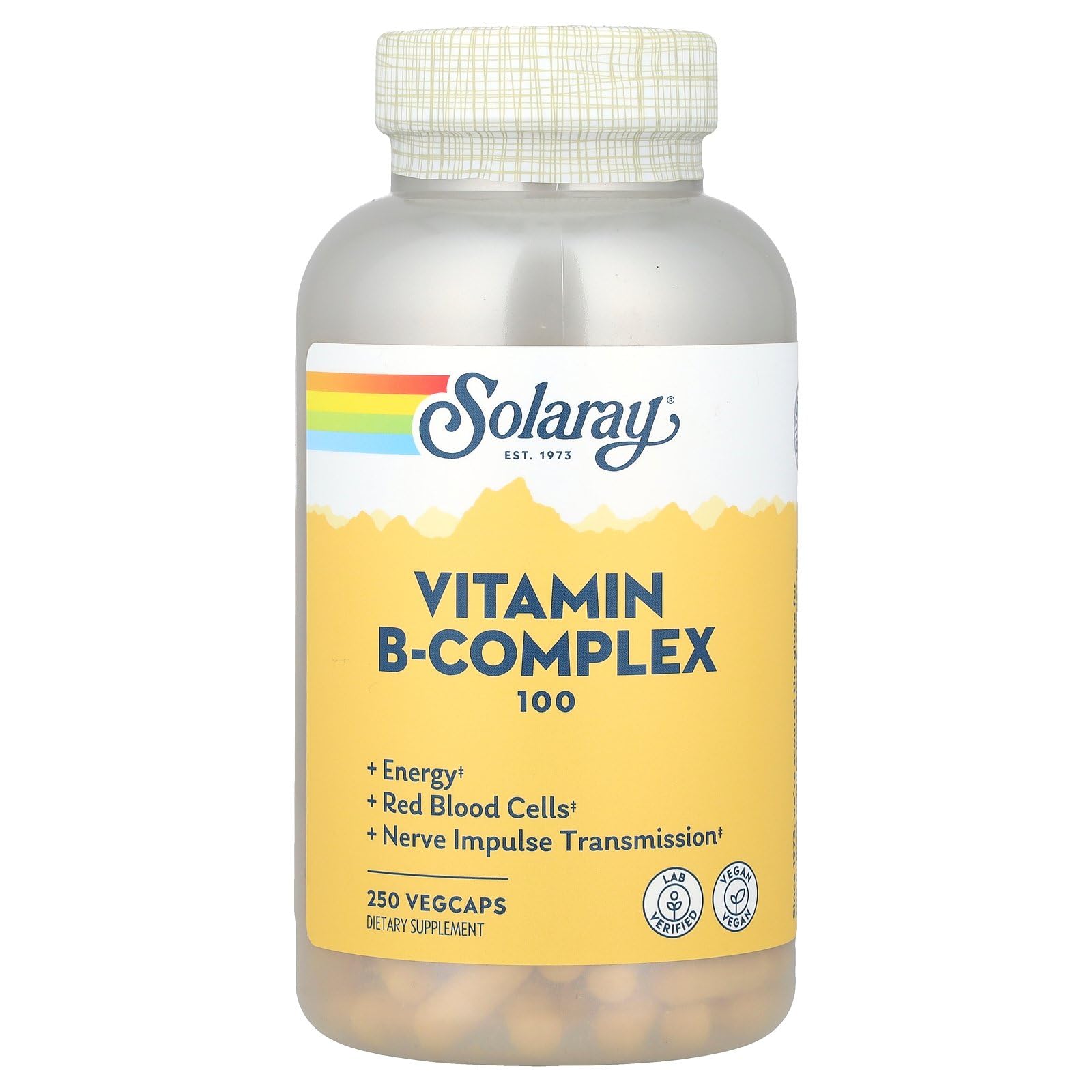 Amazon.com: Solaray B Complex Supplement, 100mg, 250 Count : Health ...