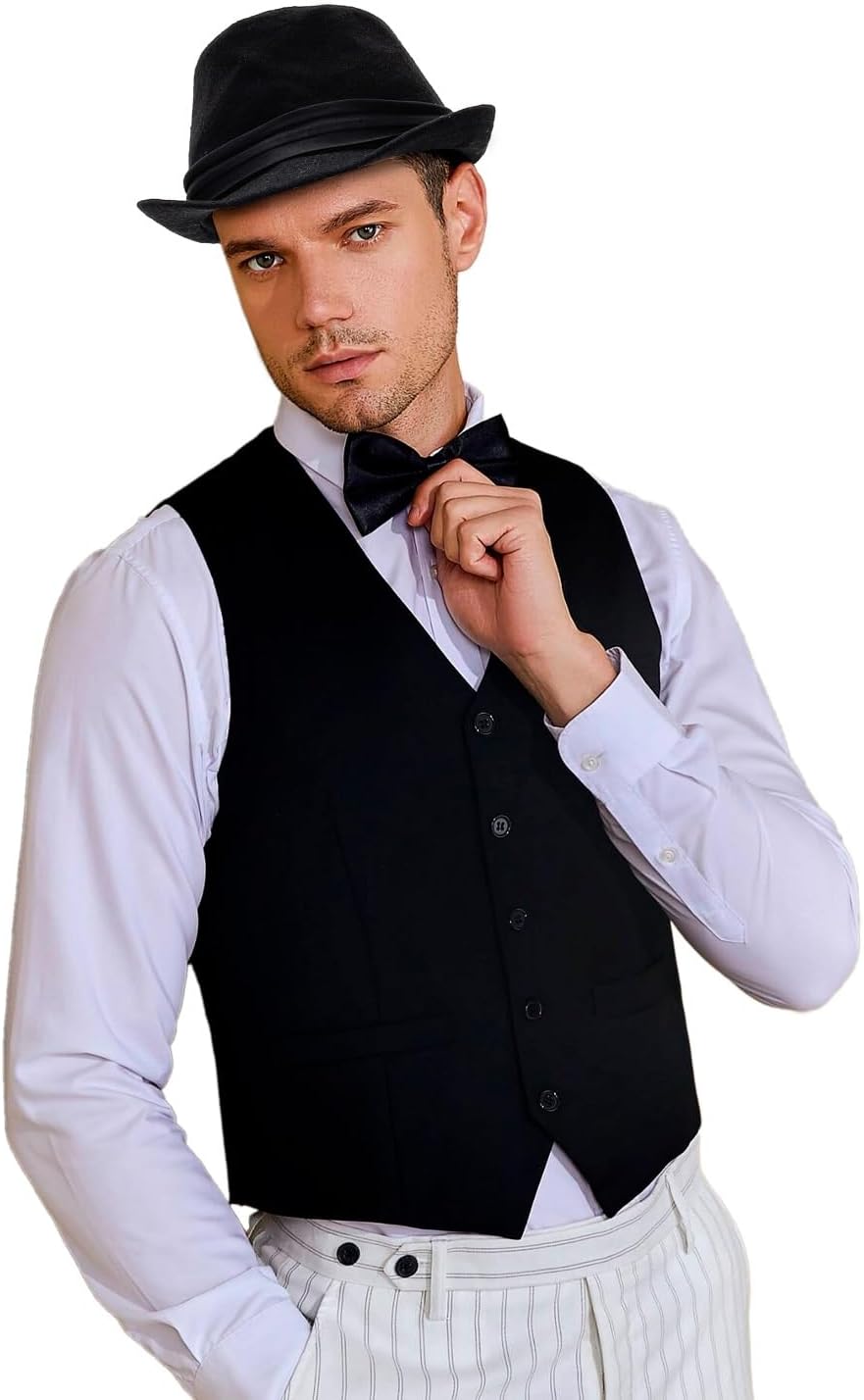 Sombrero unisex clásico de Manhattan-Gangster-Fedora-Sombrero Trilby de ...