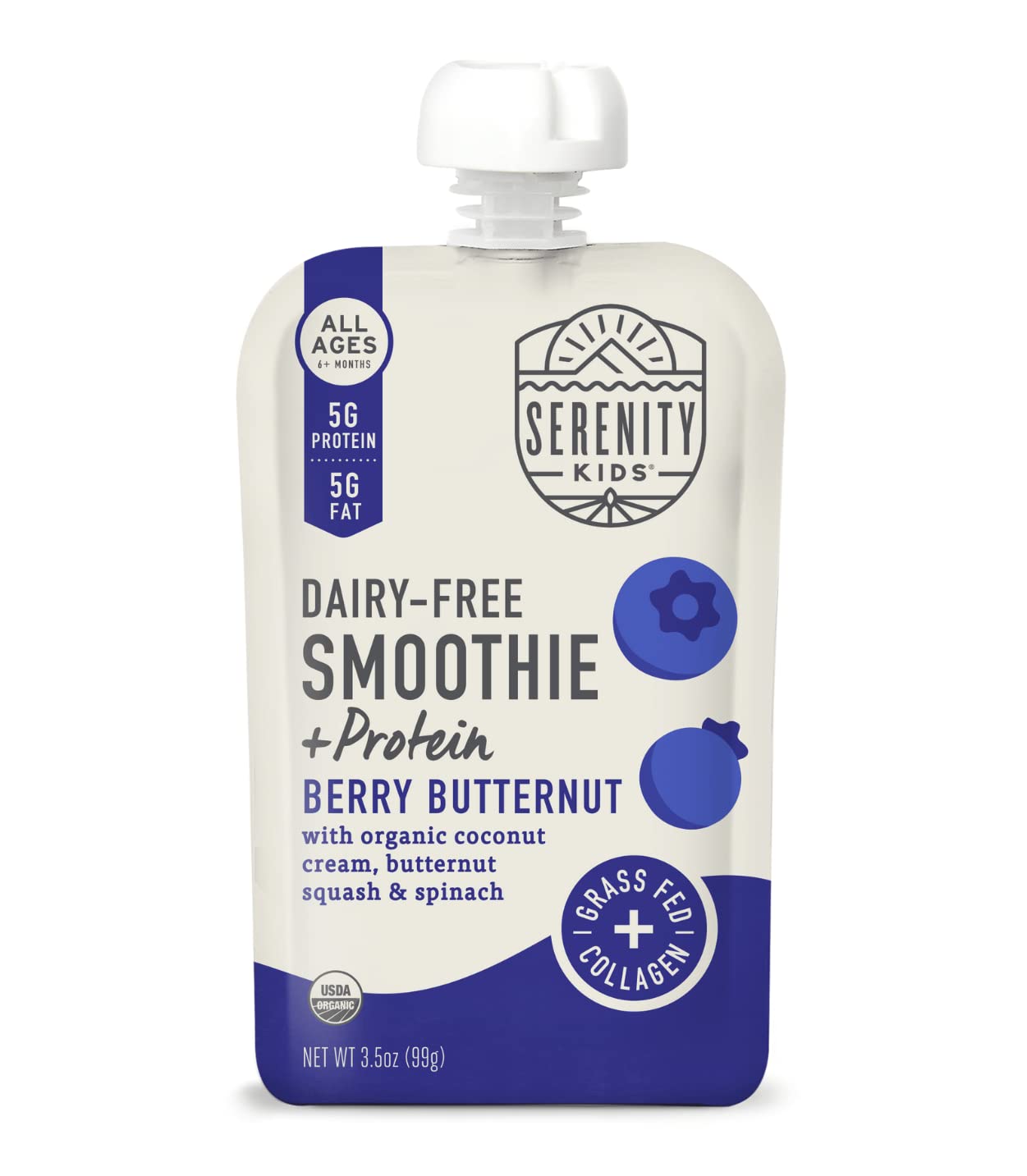 Amazon.com: Serenity Kids 6+ Months Dairy-Free Smoothie Baby Food ...