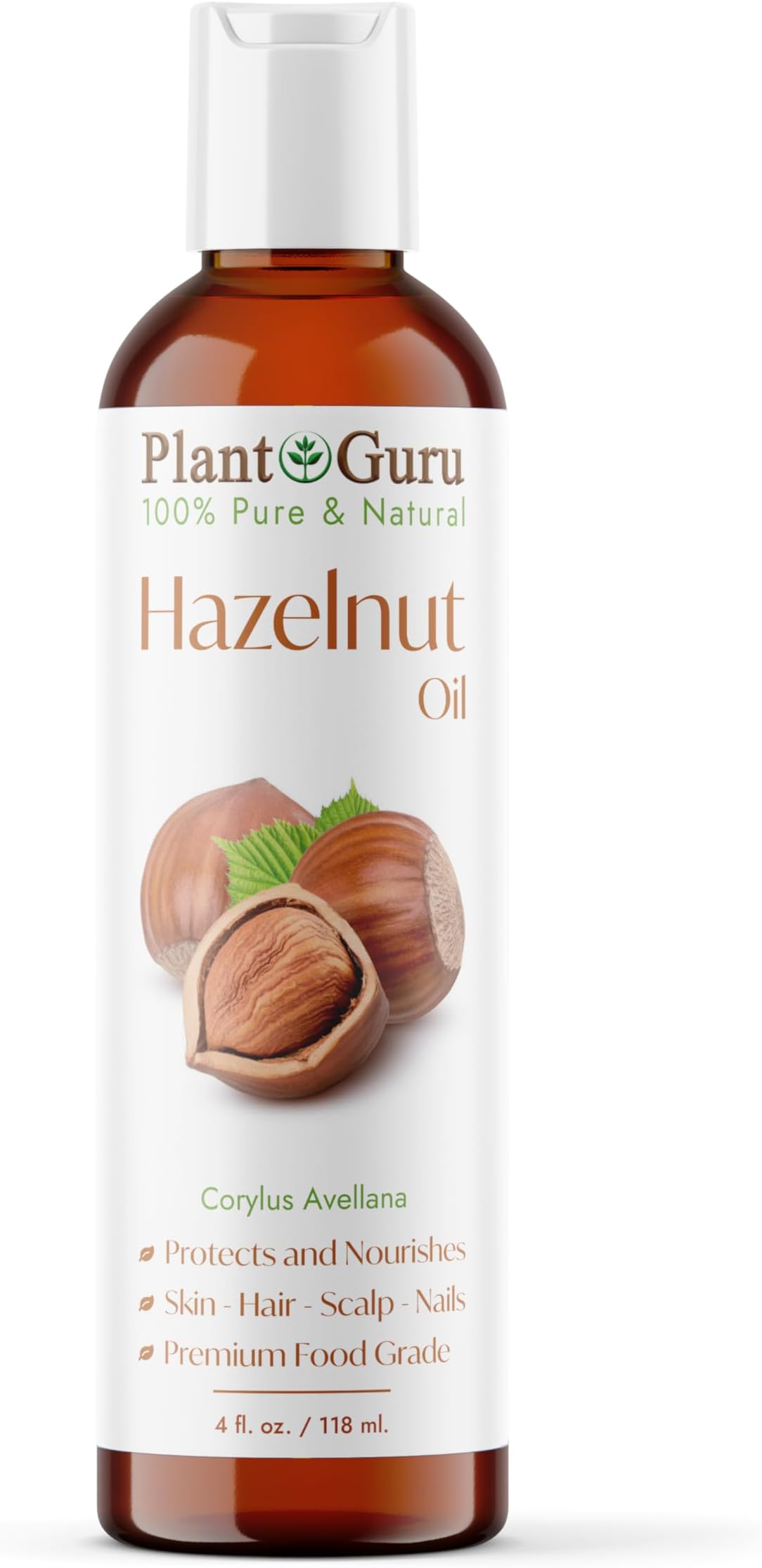 Amazon.com : Hazelnut Oil 4 oz Cold Pressed Carrier 100% Pure Natural ...