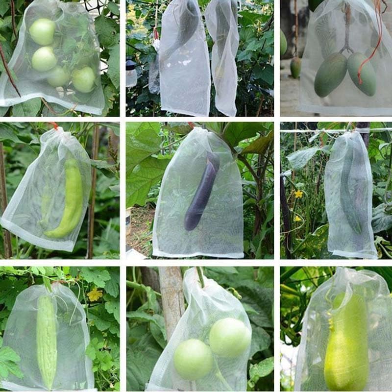 1 Pc Nylon Mesh Bag Insect-proof Garden Plant Vegetable And Fruit ...