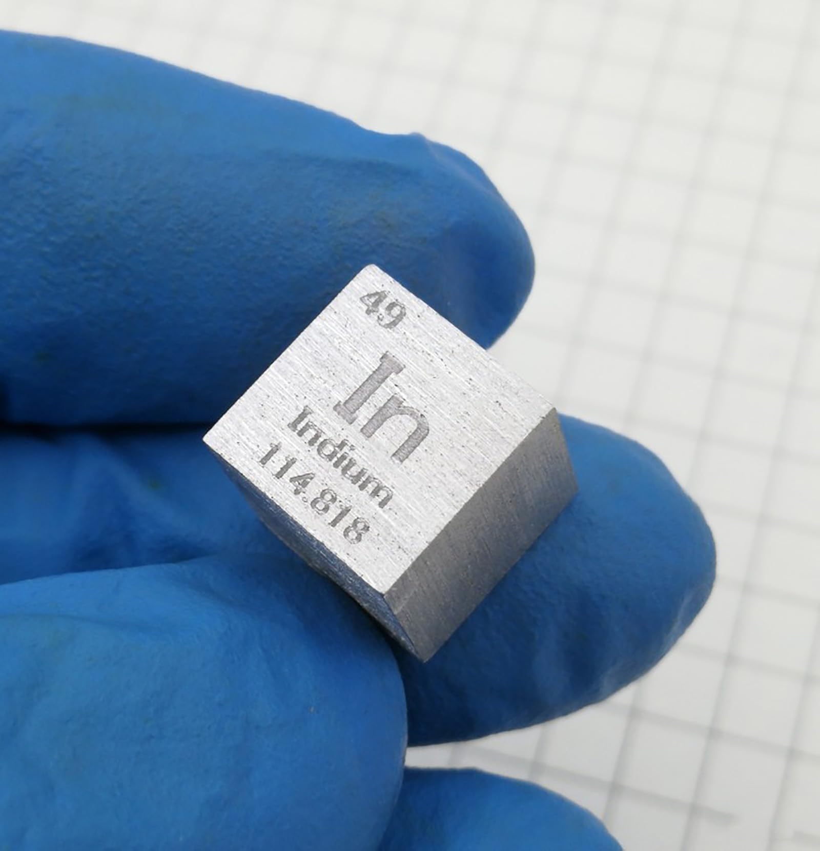 Indium Soft Metal Cube In 99.995% Element Cube Pure 25.4mm Density Cube ...