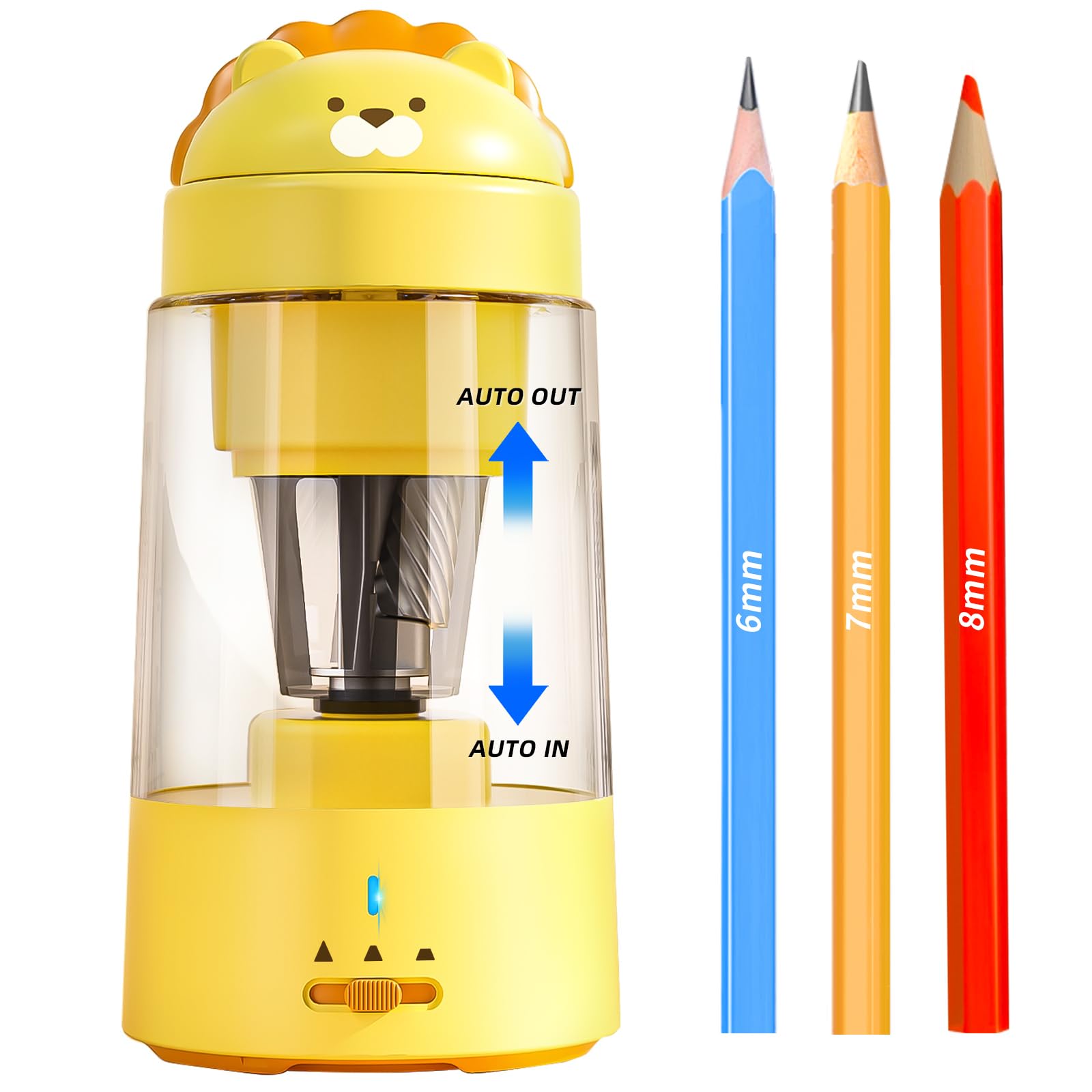 Amazon.com : Zmol Fully Automatic Pencil Sharpener, Lion Pencil ...