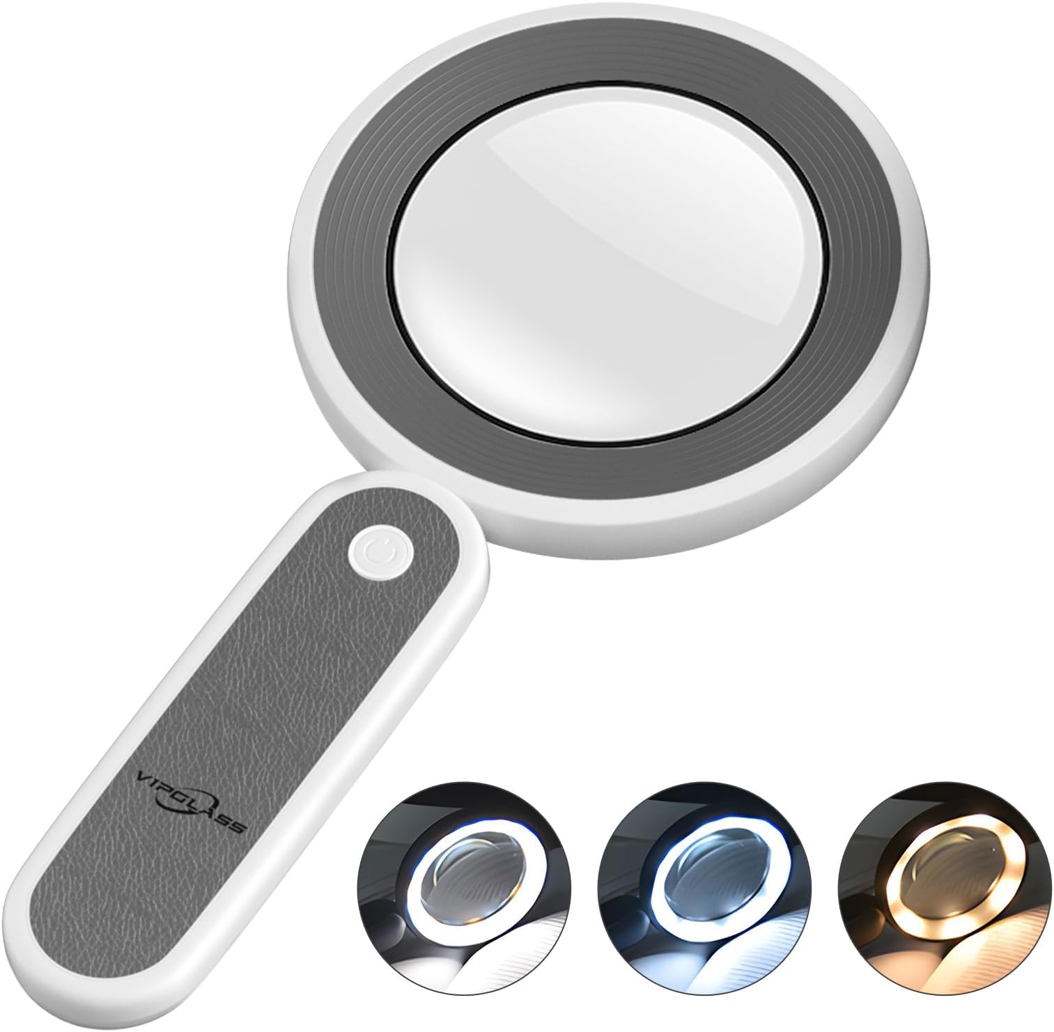 Amazon.com: JMH Magnifying Glass with Light, 30X Handheld Large 18LED ...