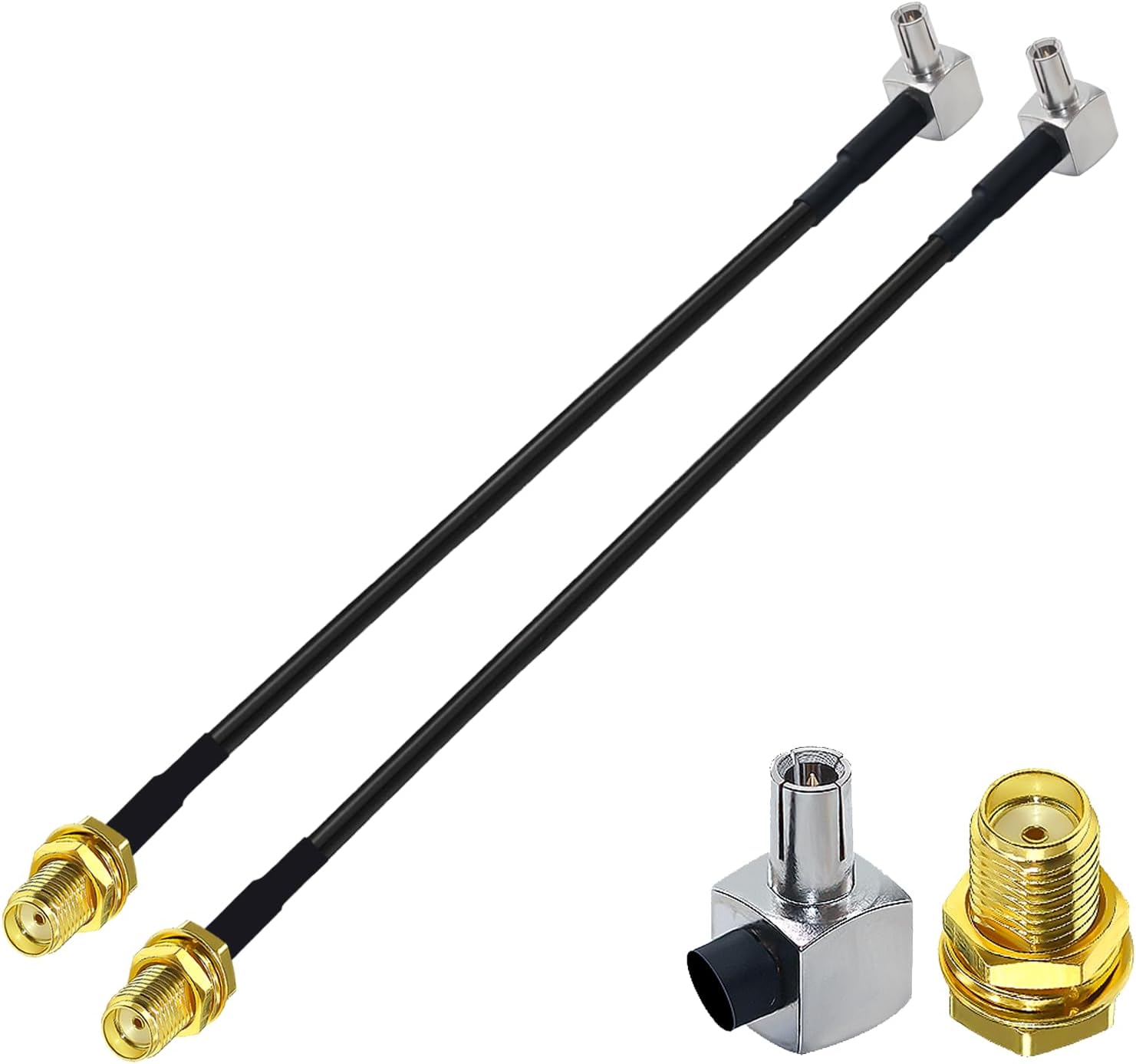 SMA to TS9 RG174 Cable SMA Female to TS9 Male Right Angle Cable, TS9 to SMA Adapter Cable TS9 ...