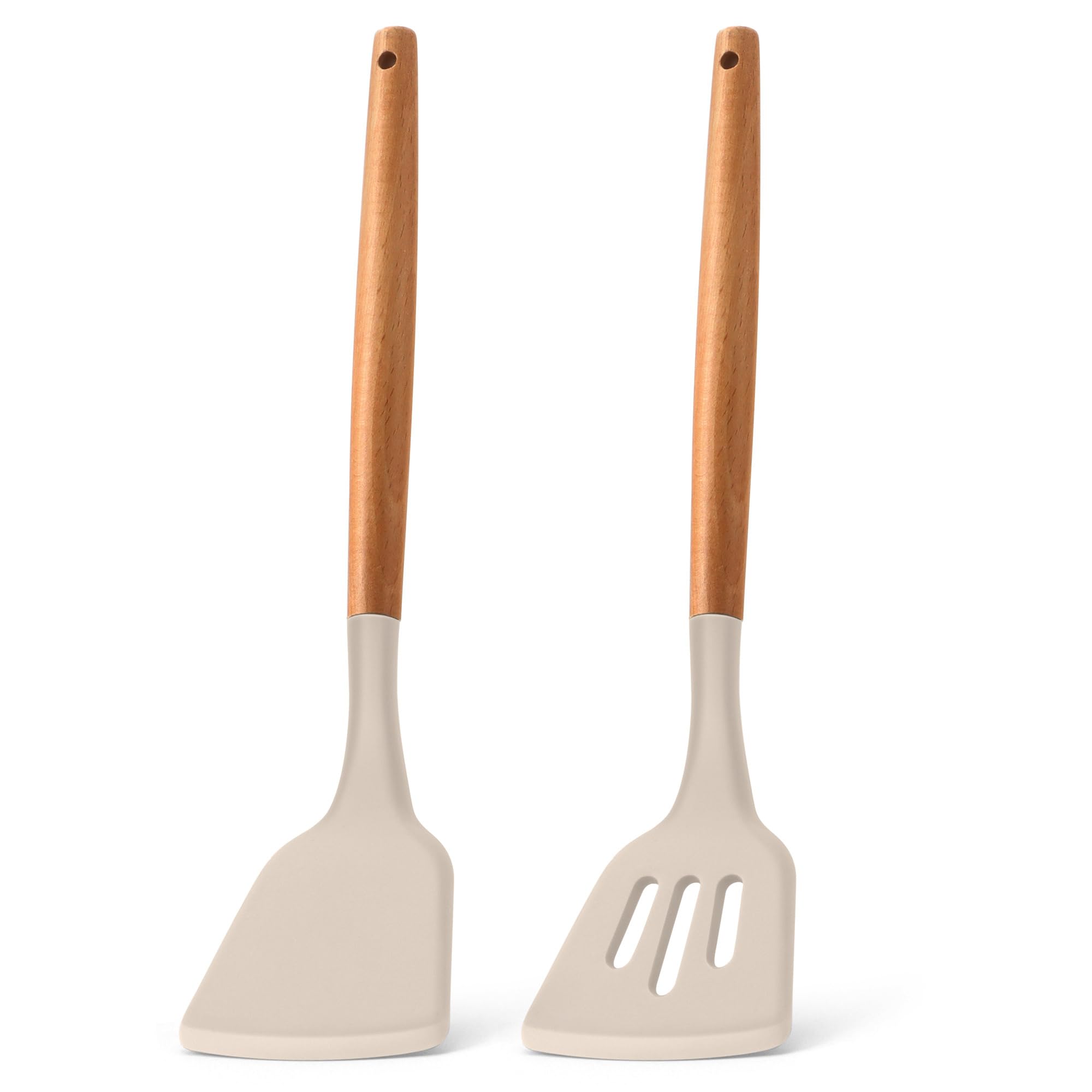 Amazon.com: E-far Silicone Spatula Turner, 2 Pack Heat Resistant ...