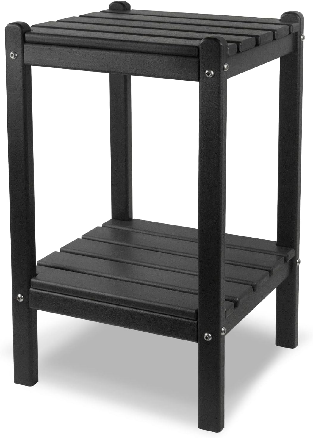 Amazon.com : Menkxi 19 Outdoor Side Tables for Patio 2 Tier Easy ...