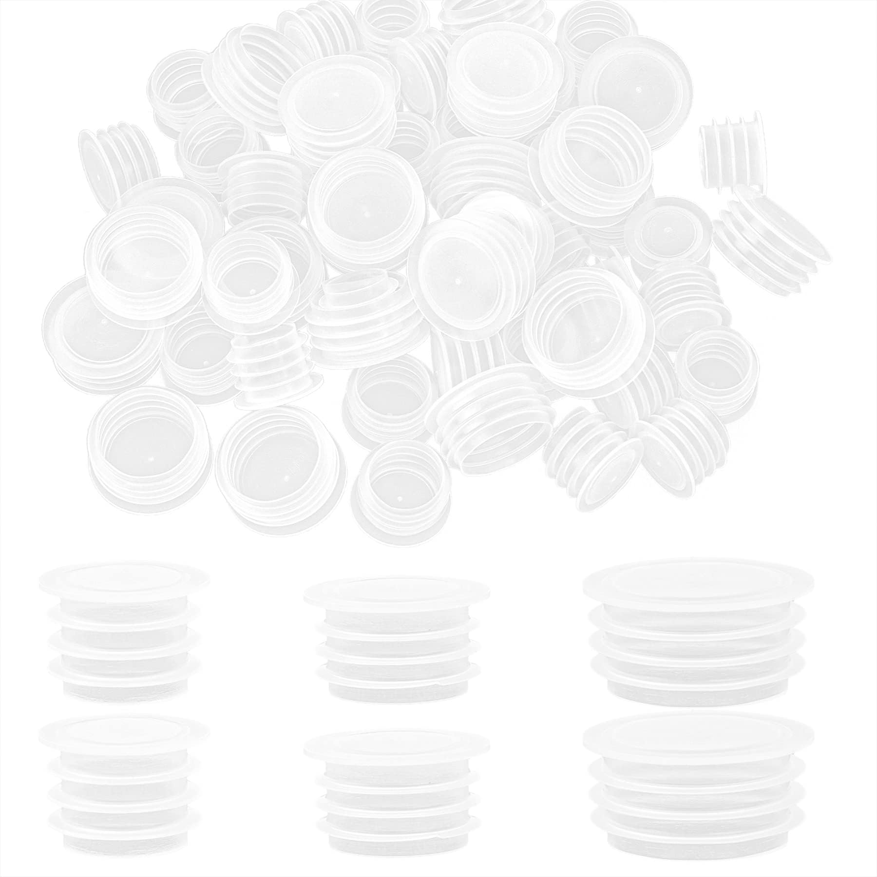 Amazon.com: 60PCS 6 Size Salt and Pepper Shaker Stoppers - Plastic ...