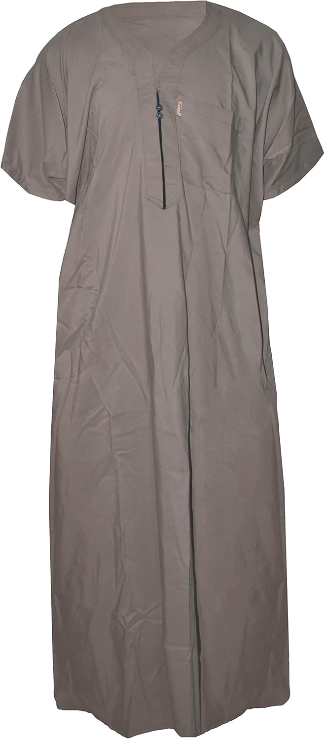 Amazon.com: bonballoon Thoub Robe Men Abaya Egyptian Juba Qamis Daffah ...
