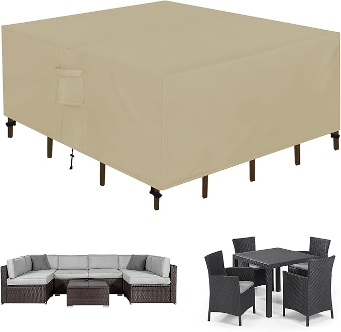 Amazon.com : Easy-Going Square Patio Furniture Cover Waterproof Outdoor ...