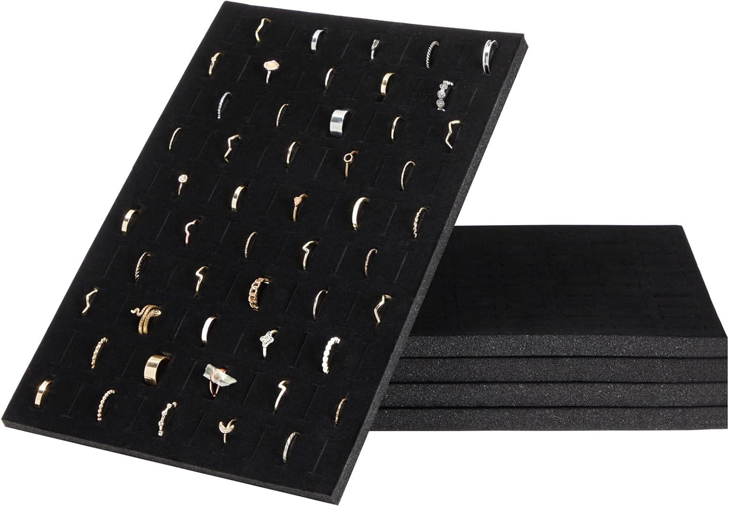 Amazon.com: Prolinemax 14'' x 7-1/2'' x 1/2'' Black Velvet Foam Ring ...