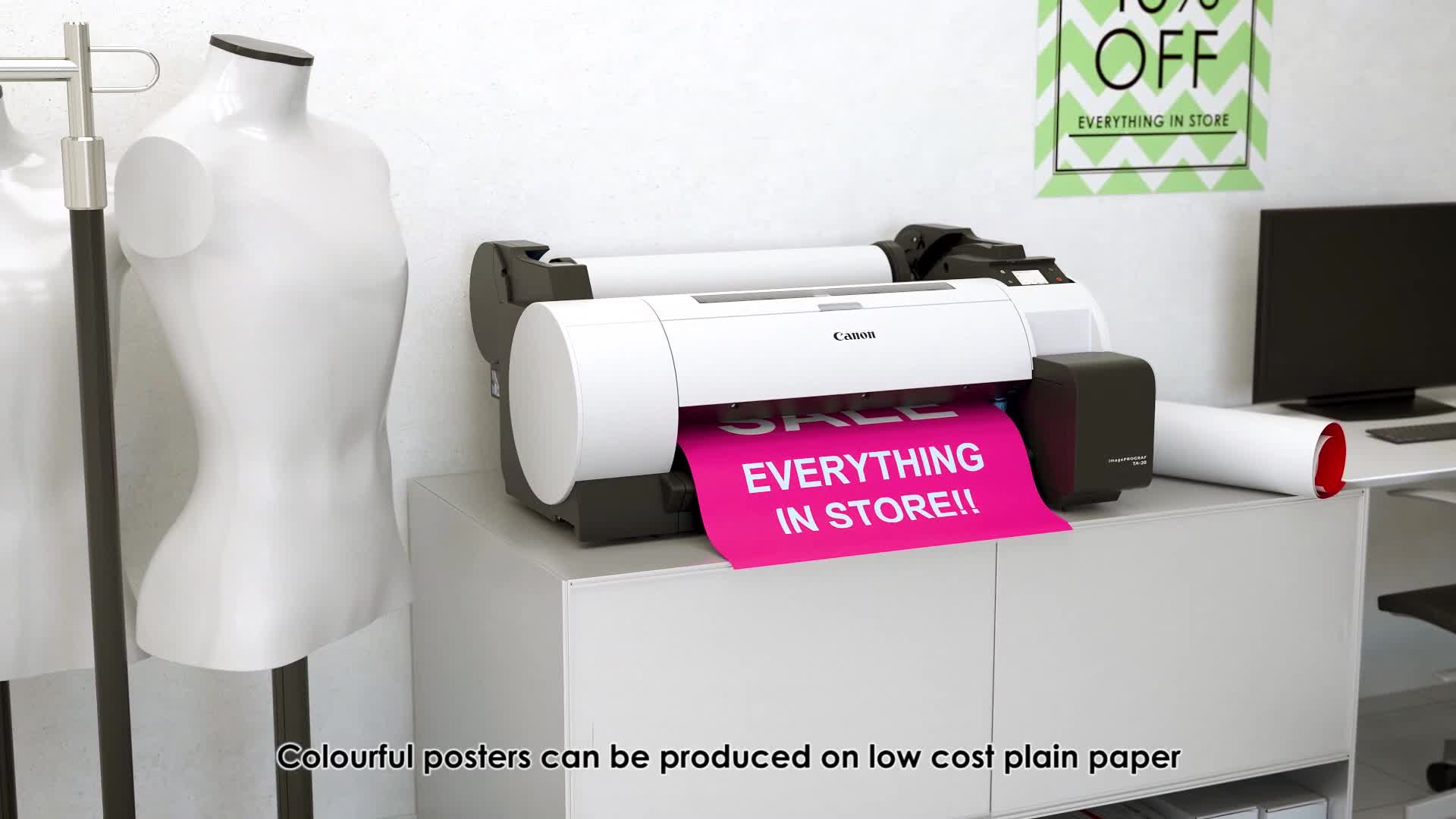 Watch Canon imagePROGRAF TA-20 24” ﹙3659C002﹚ Large Format Inkjet ...