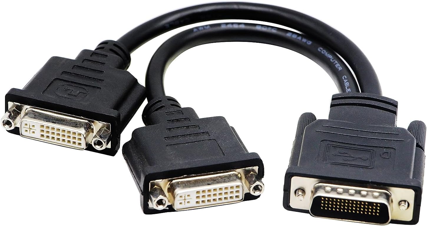 Amazon.com: DMS-59 Pin Male to Dual VGA Female Y Splitter Video Card ...
