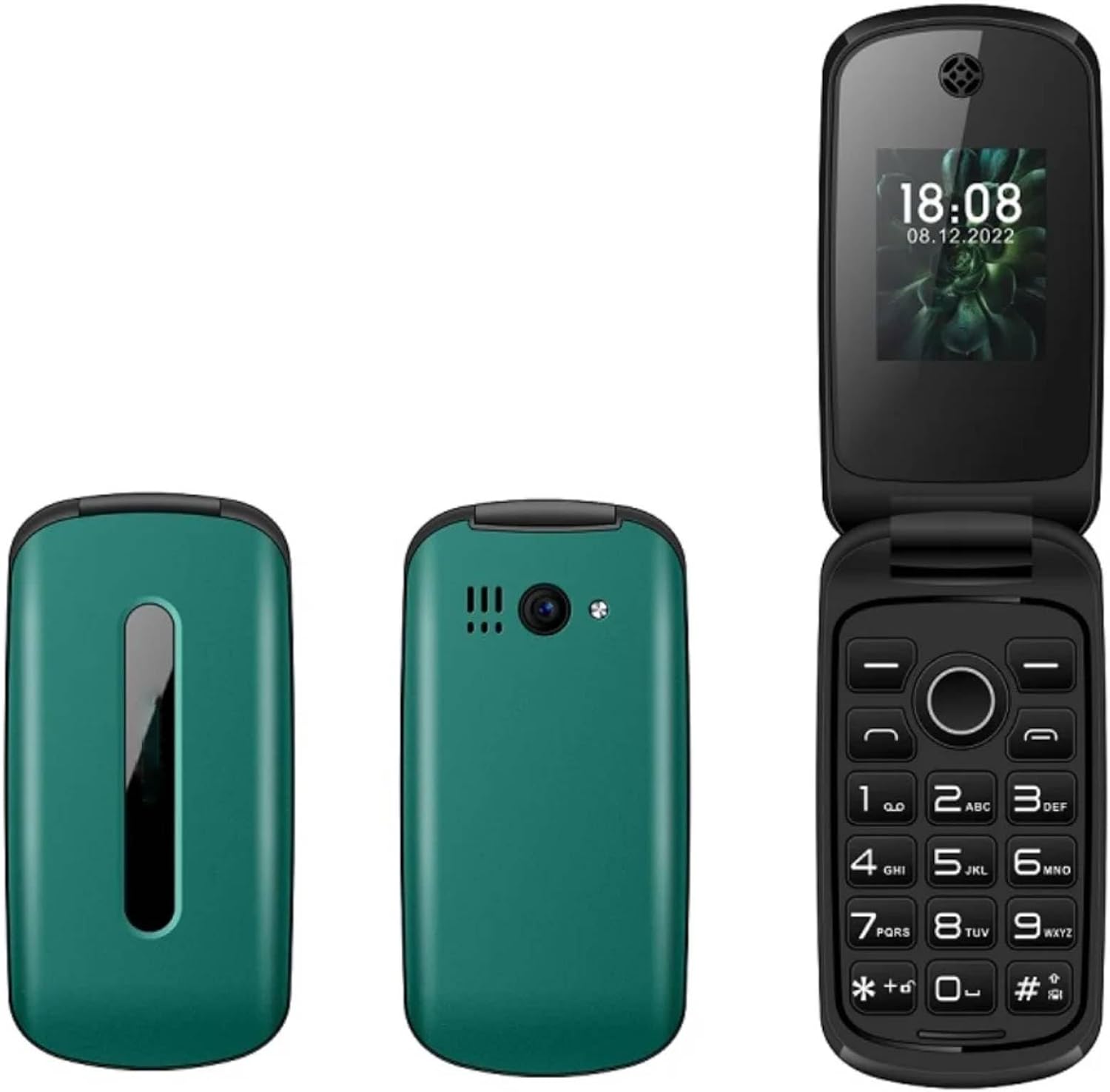 Amazon.com: ASHATA F4 Senior Flip Phone, 2G SOS Big Mobile Phone with ...