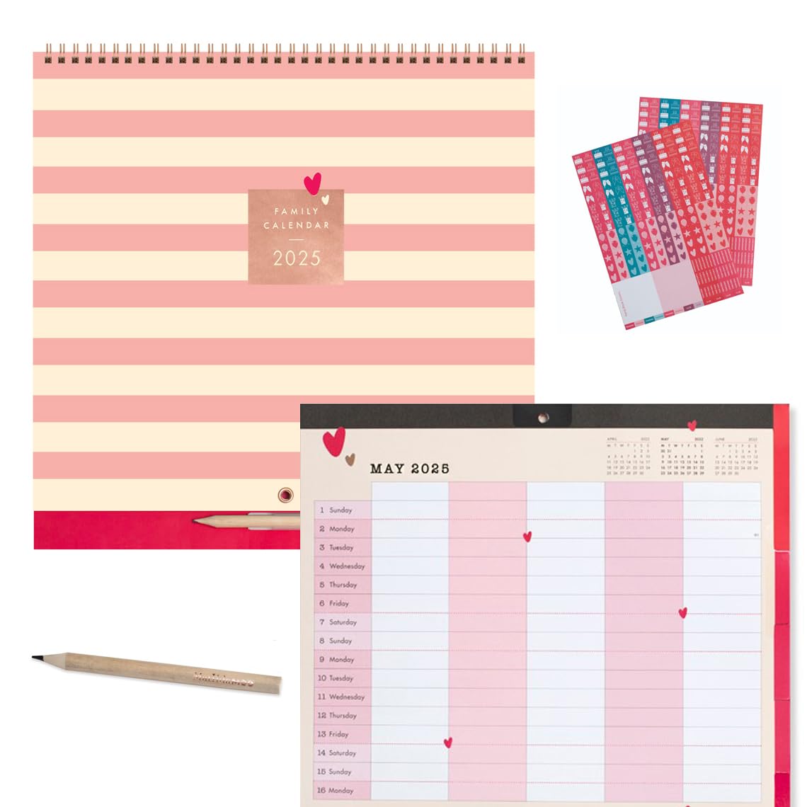 Matilda Moo 2025 Family Wall Calendar | 5 Person Wall Calendar | 2025 ...