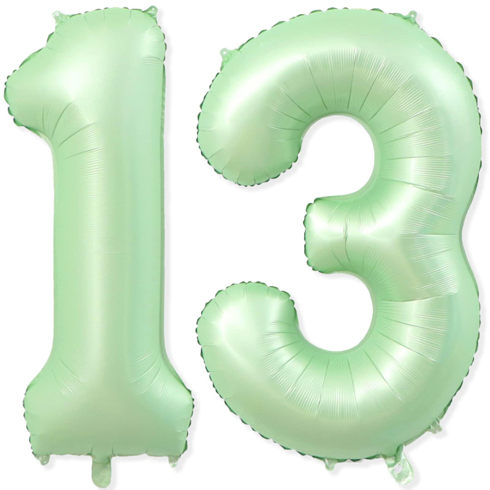 Amazon.com: 13 Balloon Number, 40 Inch Light Green Foil Balloons Giant ...