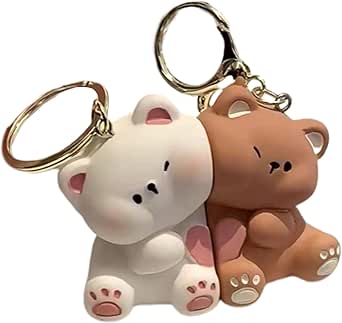 Magnetic Bear Keychain - Couple Keychains, Adorable Animal Keychain ...