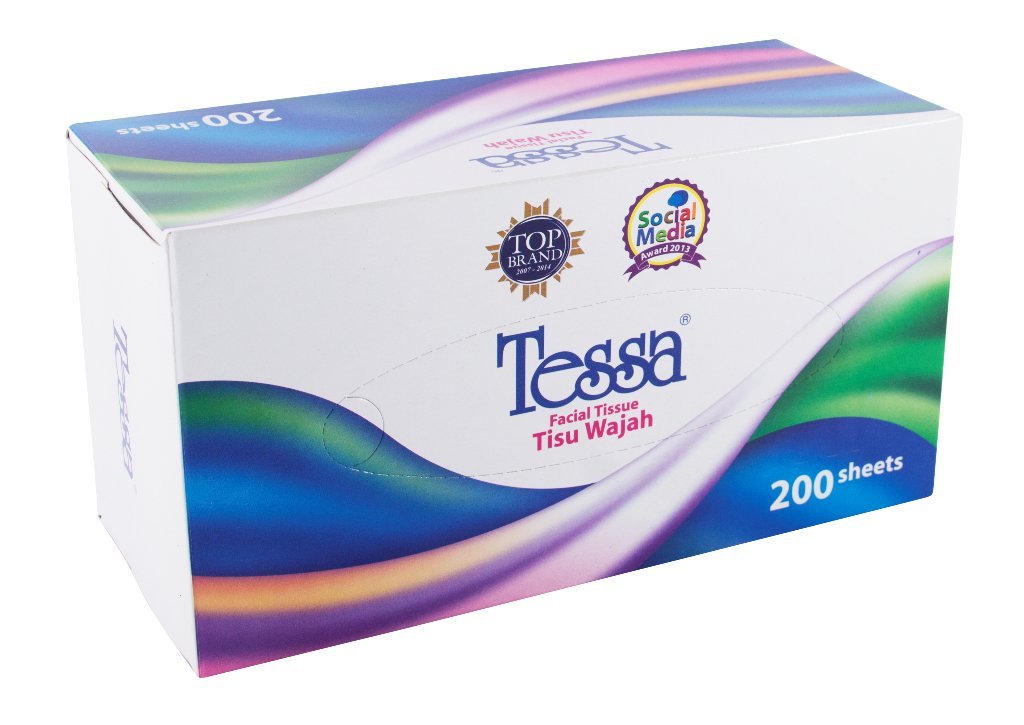 Tessa Facial Tissue Jumbo (200 sheets / 2 Ply) (TL-05) : Amazon.in ...