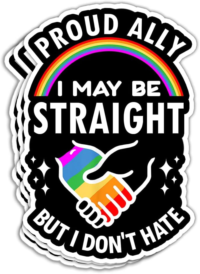 Amazon.com: MAIANEY (3Pcs) Proud Ally Sticker LGBT Month LGBTQ ...