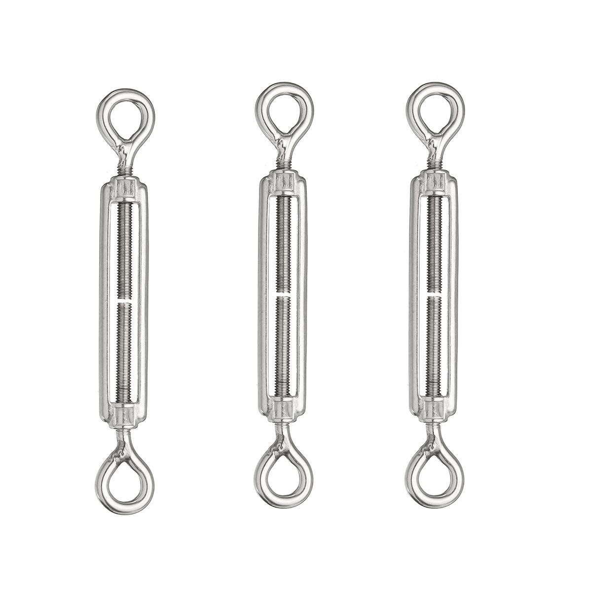 M10 Stainless Steel 304 Turnbuckle Eye And Eye 3-Piece M10 Stainless ...