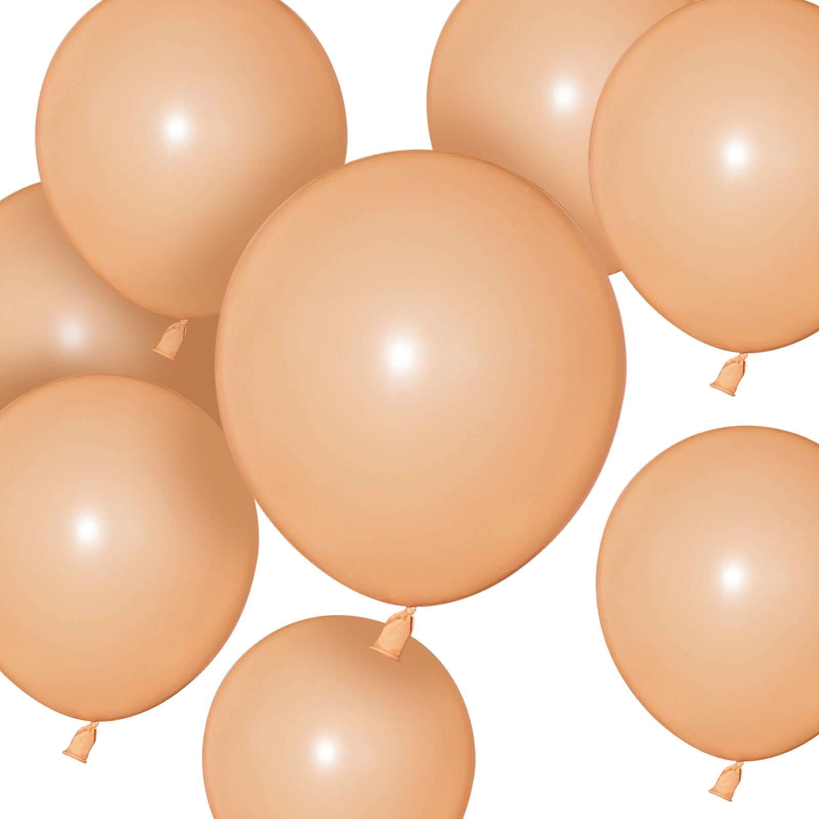 Apricot Balloons 50 Pack 12 Inch Nude Balloons Beige Balloons for ...