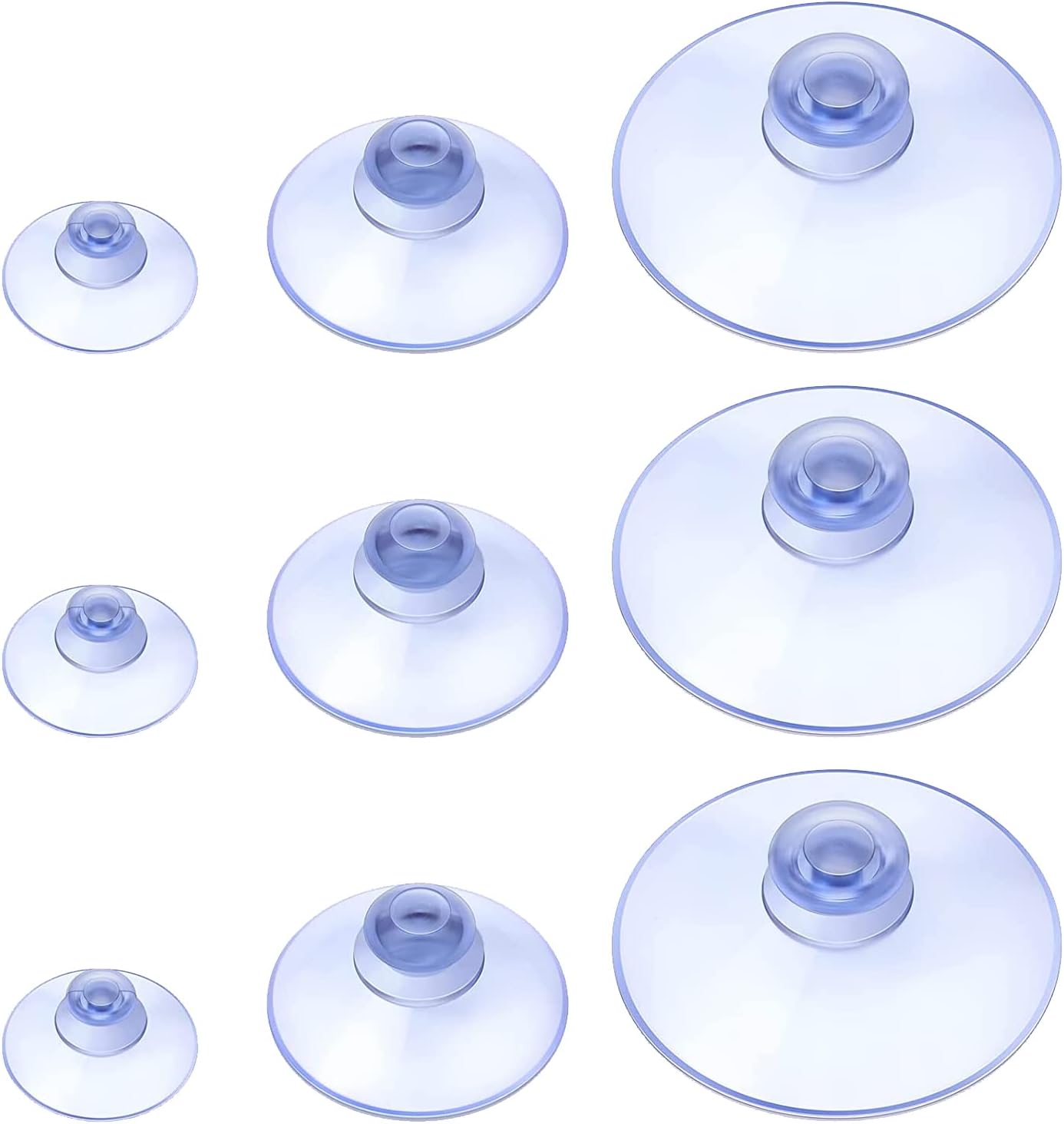 Jc.upin 15 Packs Suction Cup, 20-30-45 mm (3 Sizes) Plastic Sucker Pads ...