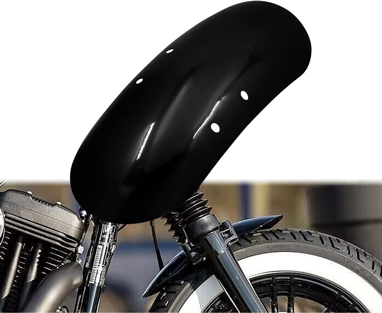 Amazon.com: HDBUBALUS Motorcycle Short Front Fender Mudguard Fit for ...